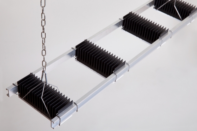 10x Sanlight M30 LED Modul im Set mit Schiene, Aufhängung, K - LED Grow ...